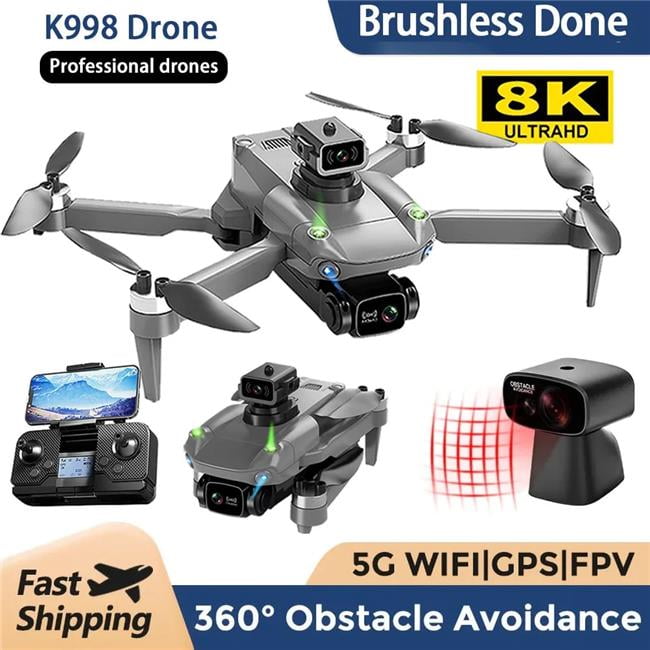 UNO1RC NM61473 K998 8K Professional Drone Optical Flow 3-axis Aircraft ...
