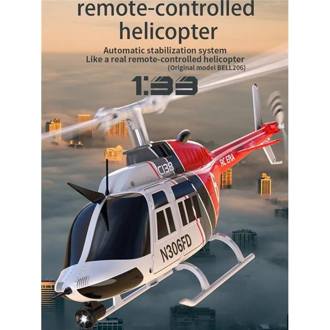 UNO1RC NM61686 1-36 Remote Control Simulation RC Bell 206 Helicopter ...