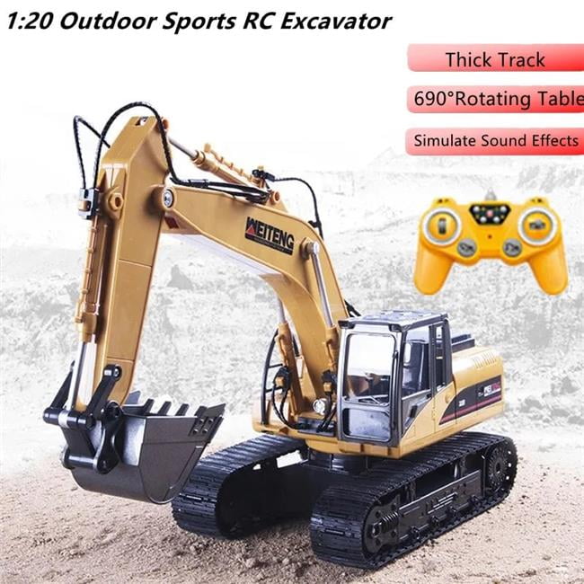 UNO1RC NM61835 Alloy Bucket Remote Control Truck 2.4G 1-20 Cool Light ...