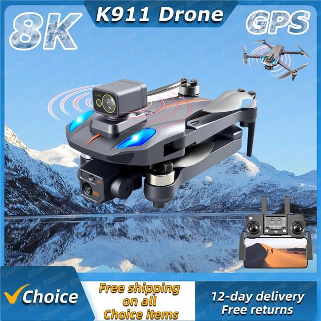 UNO1RC NM61948 K911 Max GPS Drone Professional Obstacle Avoidance 8K Dual HD Camera Brushless ...