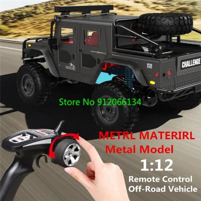 UNO1RC NM61995 Militar Off-Road Climbing Remote Control Truck 2.4G 1-12 ...