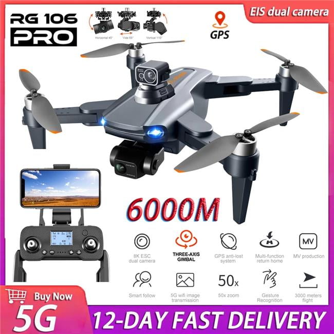 UNO1RC NM62111 Pro GPS Drone 8K Professional Dual Camera 5G GPS Wi-Fi 3 ...