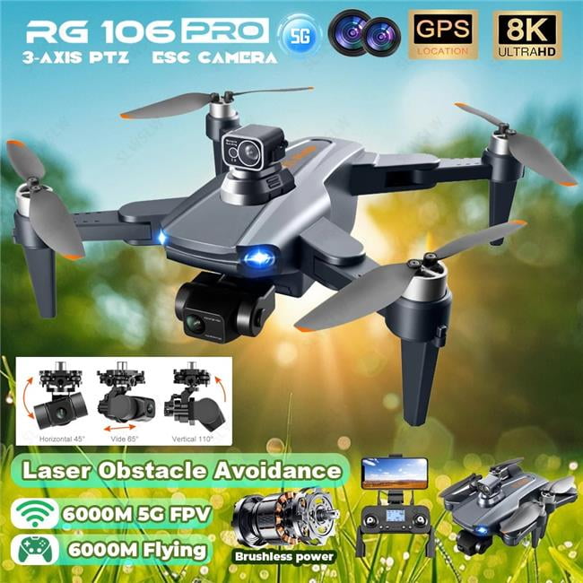 UNO1RC NM62112 Professional Drone 8K 5G GPS Wi-Fi Dual Camera 3-Axis ...