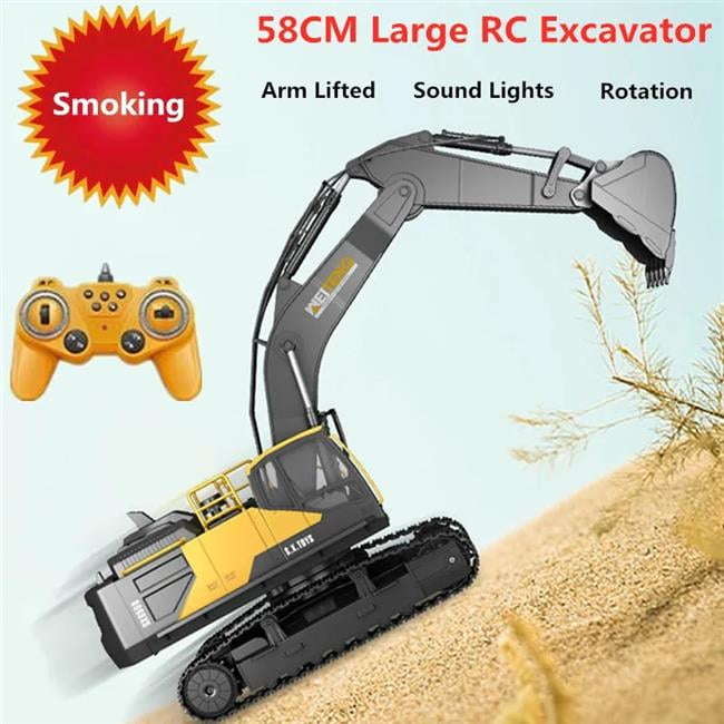 UNO1RC NM62144 Large Alloy RC Excavator Remote Control Dump Truck with ...