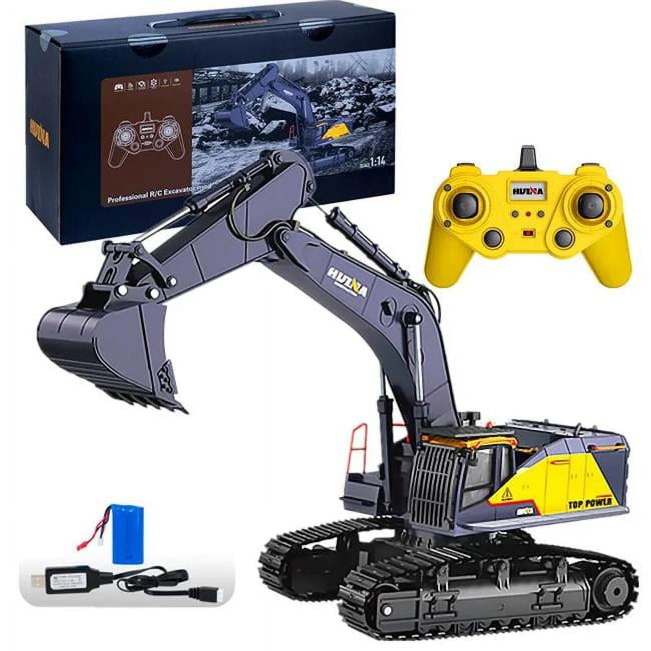 UNO1RC NM62560 14 Large 22 Channel RC Excavator Alloy Version 2.4G ...