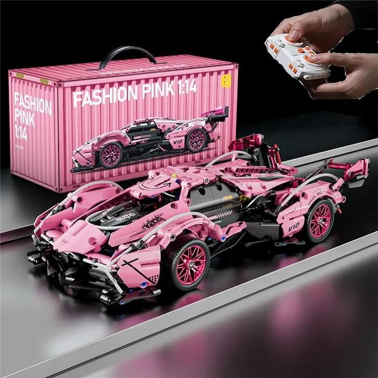 UNO1RC NM58571 Pink V12 Block Roadster RC Tech Racer 1-14 DIY Roadster ...