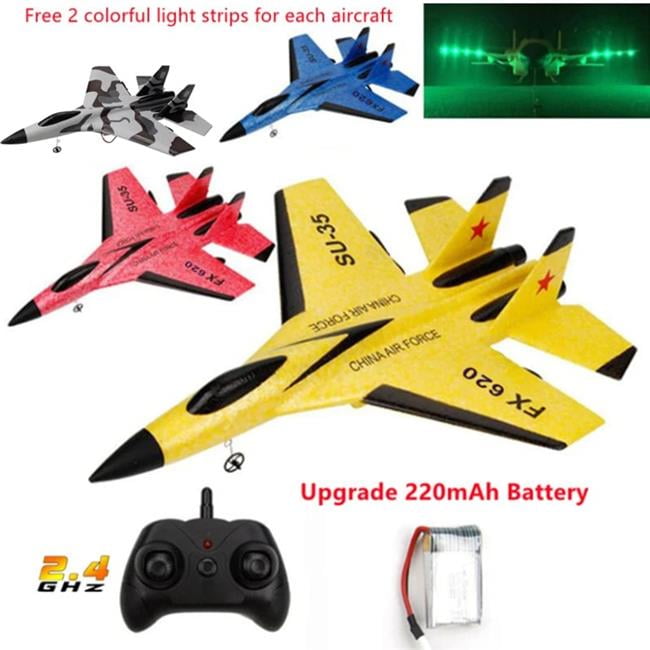 UNO1RC NM58220 Plane SU-35 with LED Lights Remote Control Flying Model ...