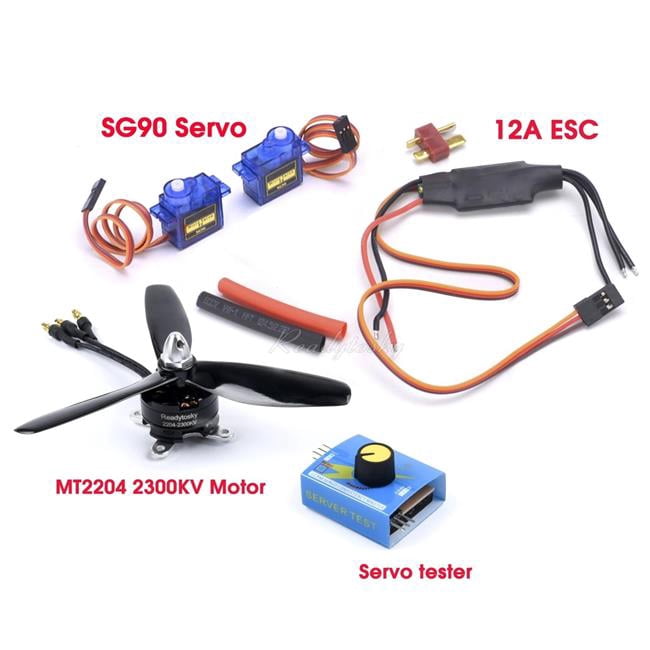 UNO1RC Power Airplane ESC MT2204 2204 2300KV Brushless Motor 12A ESC ...