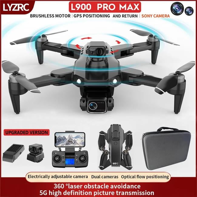 UNO1RC NM61487 Pro Max GPS Drone 4K Professional HD Dual Camera 5G Wi-Fi 360 Deg Obstacle ...