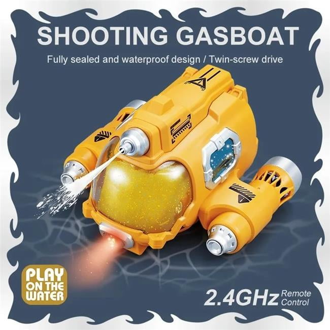 UNO1RC NM59645 RC Boat Toys Remote Control Boat Waterproof Spray ...
