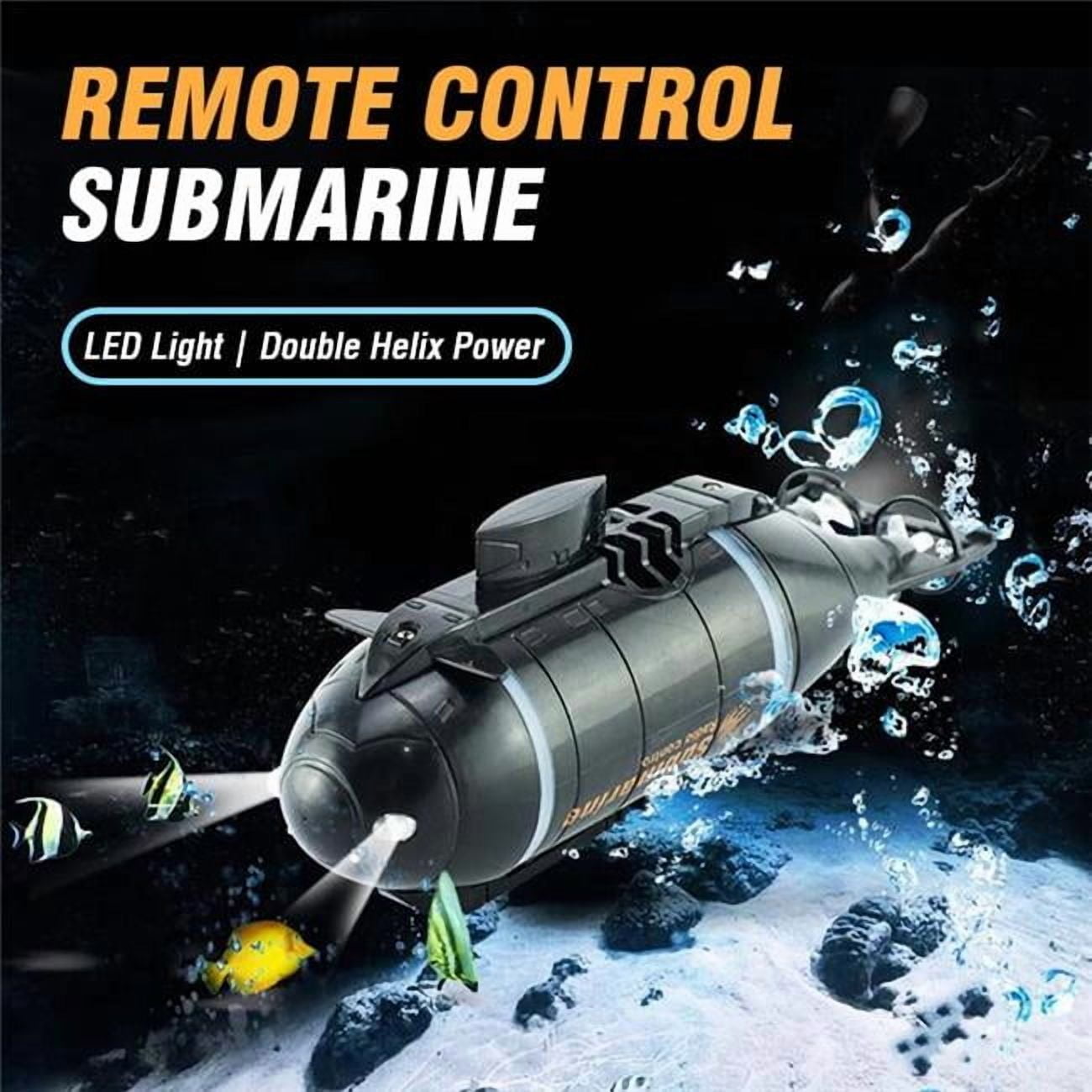 UNO1RC NM58860 RC Boat Toys for Kids Remote Control Submarine with LED ...