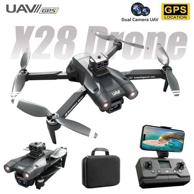 UNO1RC NM60471 RC Drone 5G Wi-Fi FPV 4K HD Dual Camera 360 Deg Laser ...