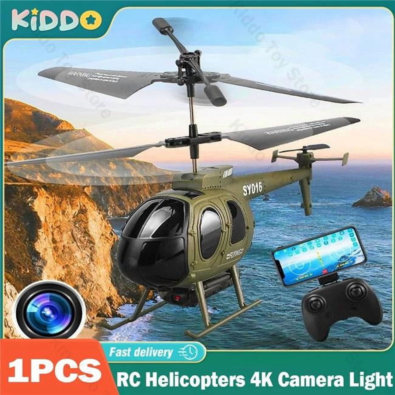 UNO1RC NM58519 Remote Control Helicopters Toys for Boys 4K Camera Light ...