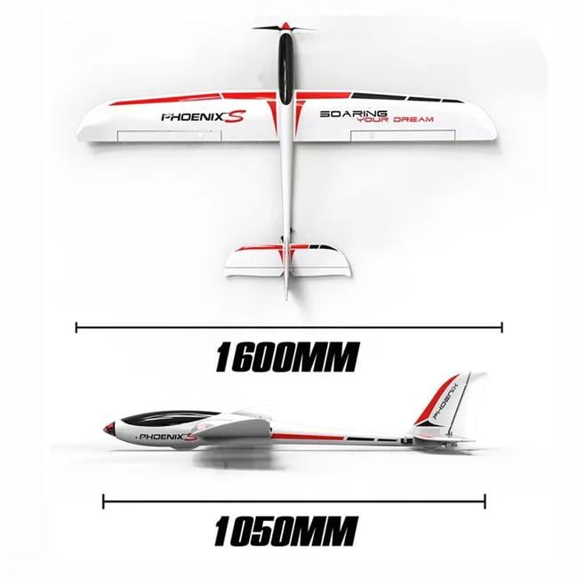 UNO1RC NM62298 Remote-Controlled Aircraft with A 1.6 m Wingspan Large ...
