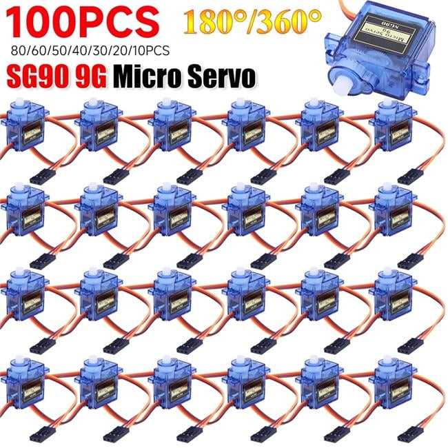 UNO1RC SG90 9G Micro Servo Motor 180-360 Deg for Fixed-Wing Micro Gear ...