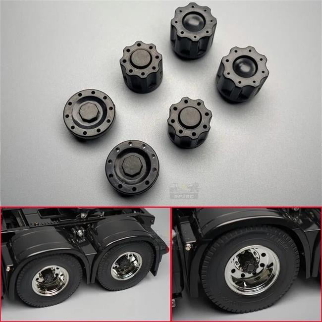 UNO1RC NM58834 Scale Hub Cover M4 Locknut Cover Spindle Head for Tamiya ...