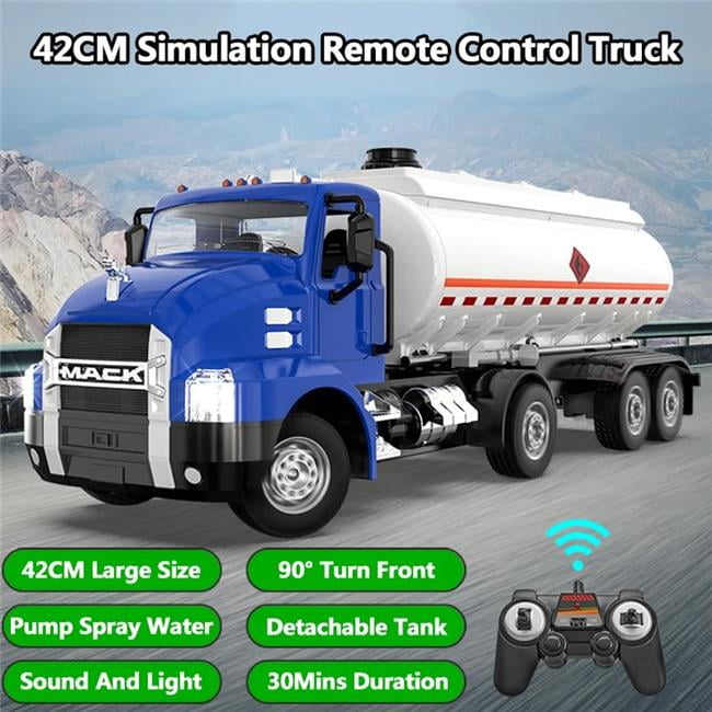 UNO1RC Simulation Remote Control Tanker 42CM 90 deg Turn Front Pump ...