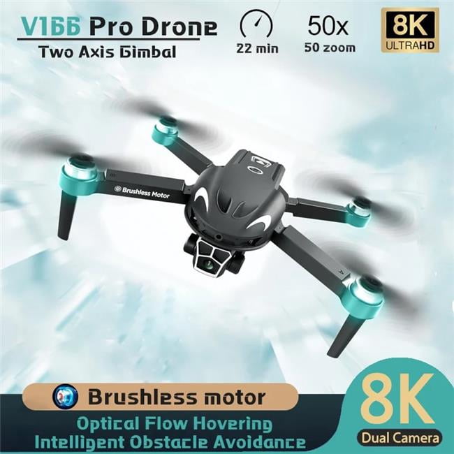 UNO1RC NM58934 V166 8K FPV Dual Camera Drone Optical Flow Wide-Angle ...