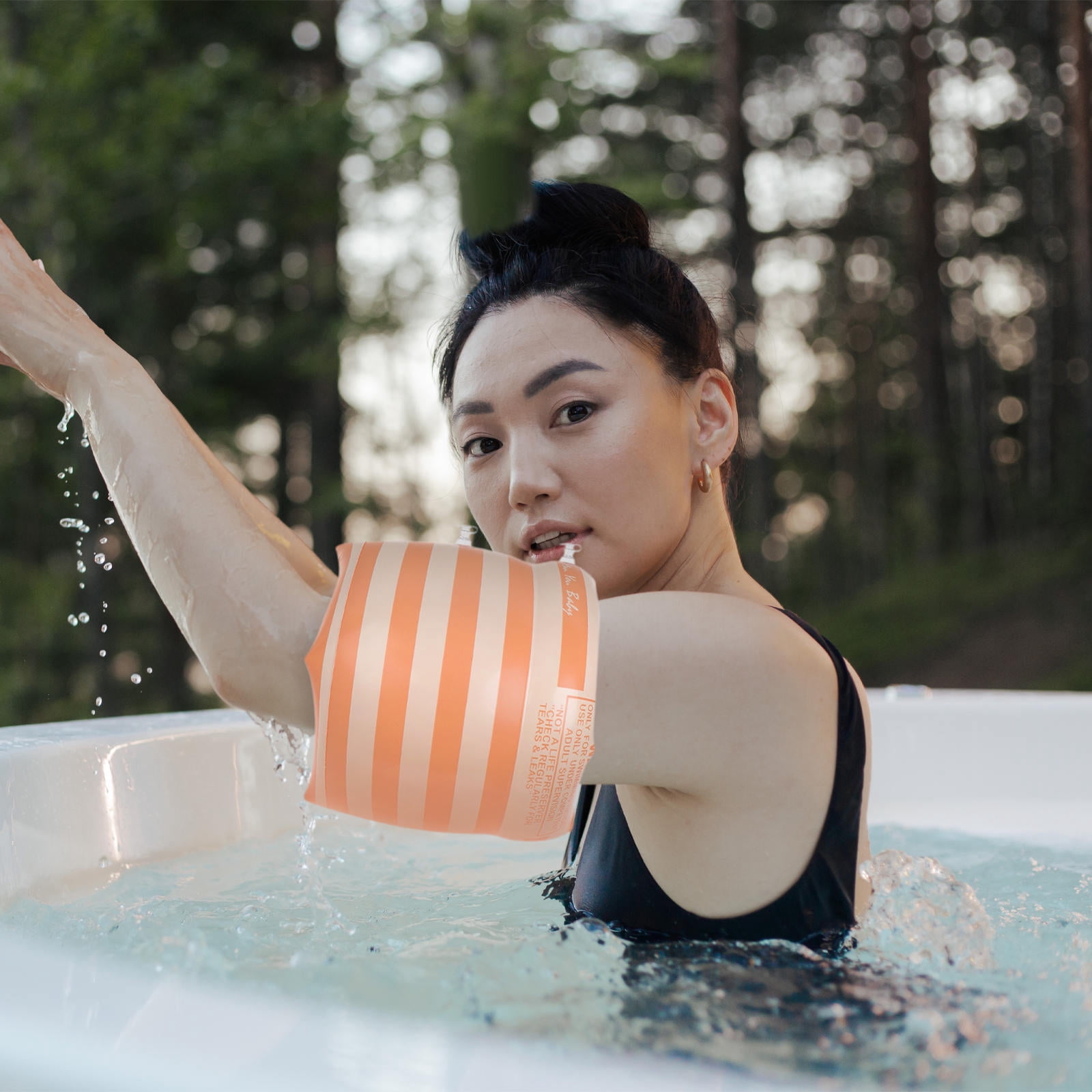 UNOMOR 1 Pair Inflatable Swim Arm Band Pool Floaties Adults PVC ...