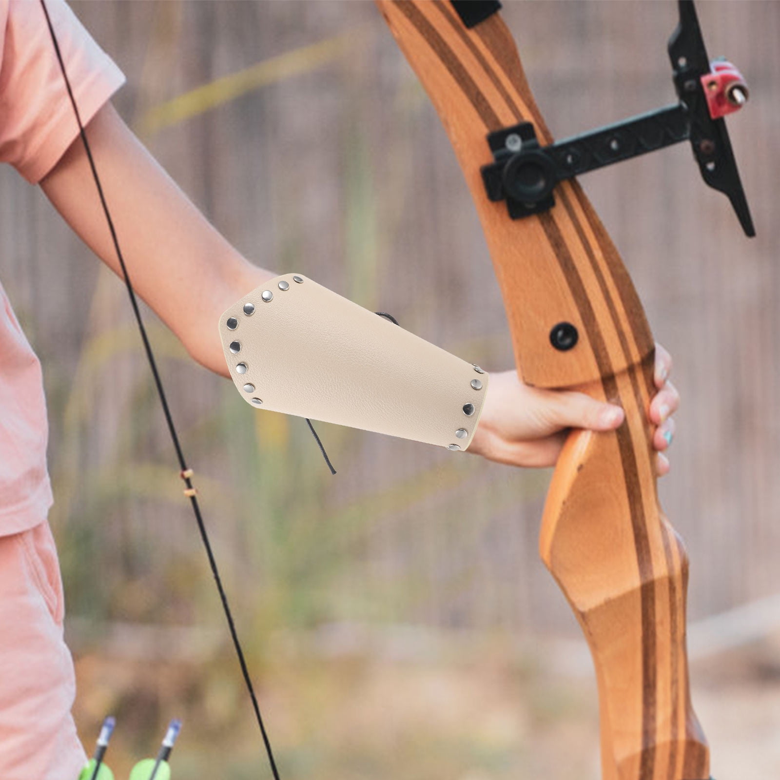 UNOMOR 1 Pair of Forearm Guards Leather Arm Protector Protect from Bow ...