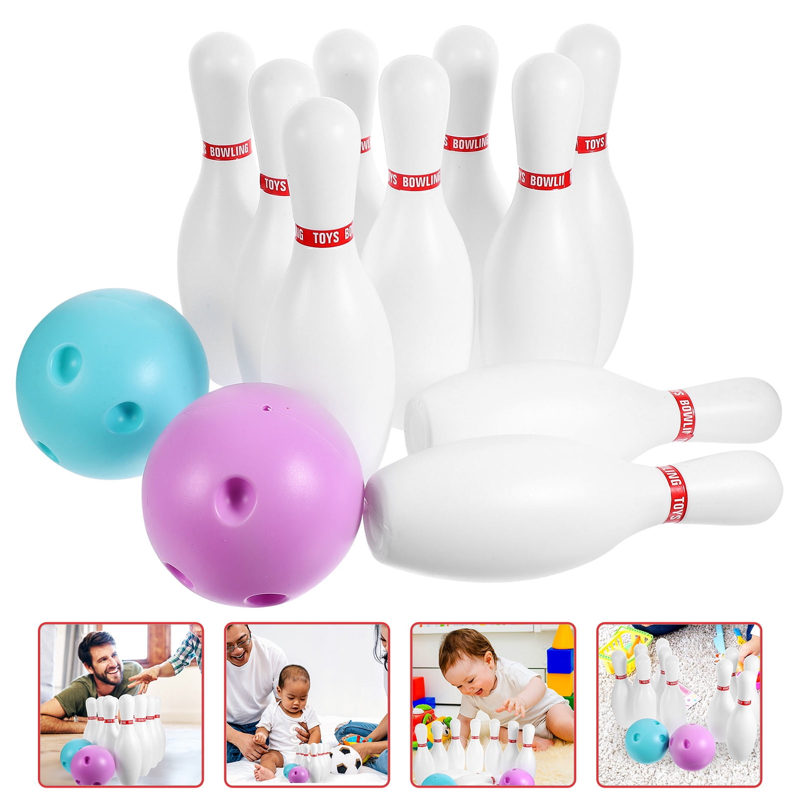 Soimiss Kids Bowling Set with Durable ABS Material for Outdoor Fun and ...