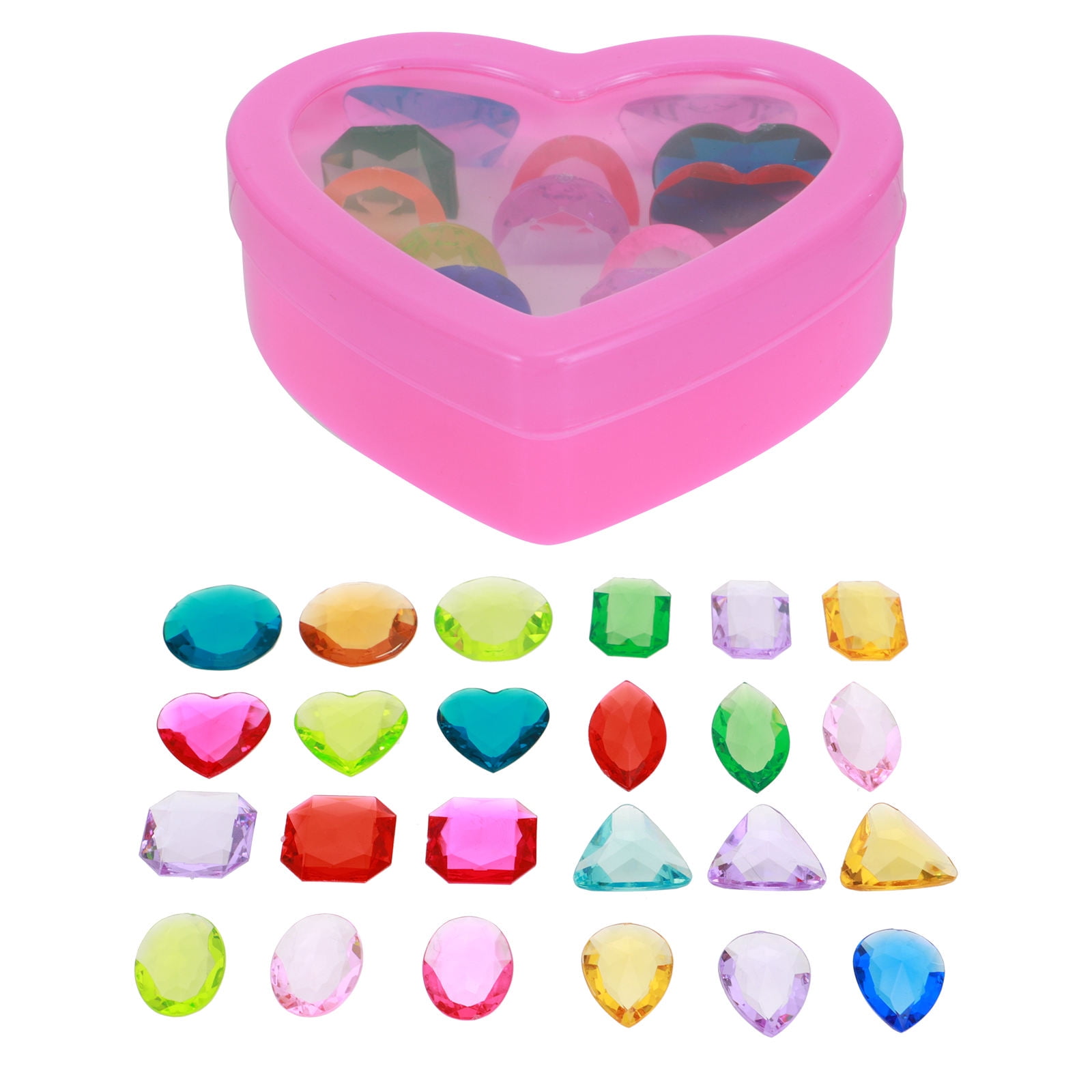 UNOMOR 1 Set Pretend Play Toys with Plastic Gems Toy for Girls ...