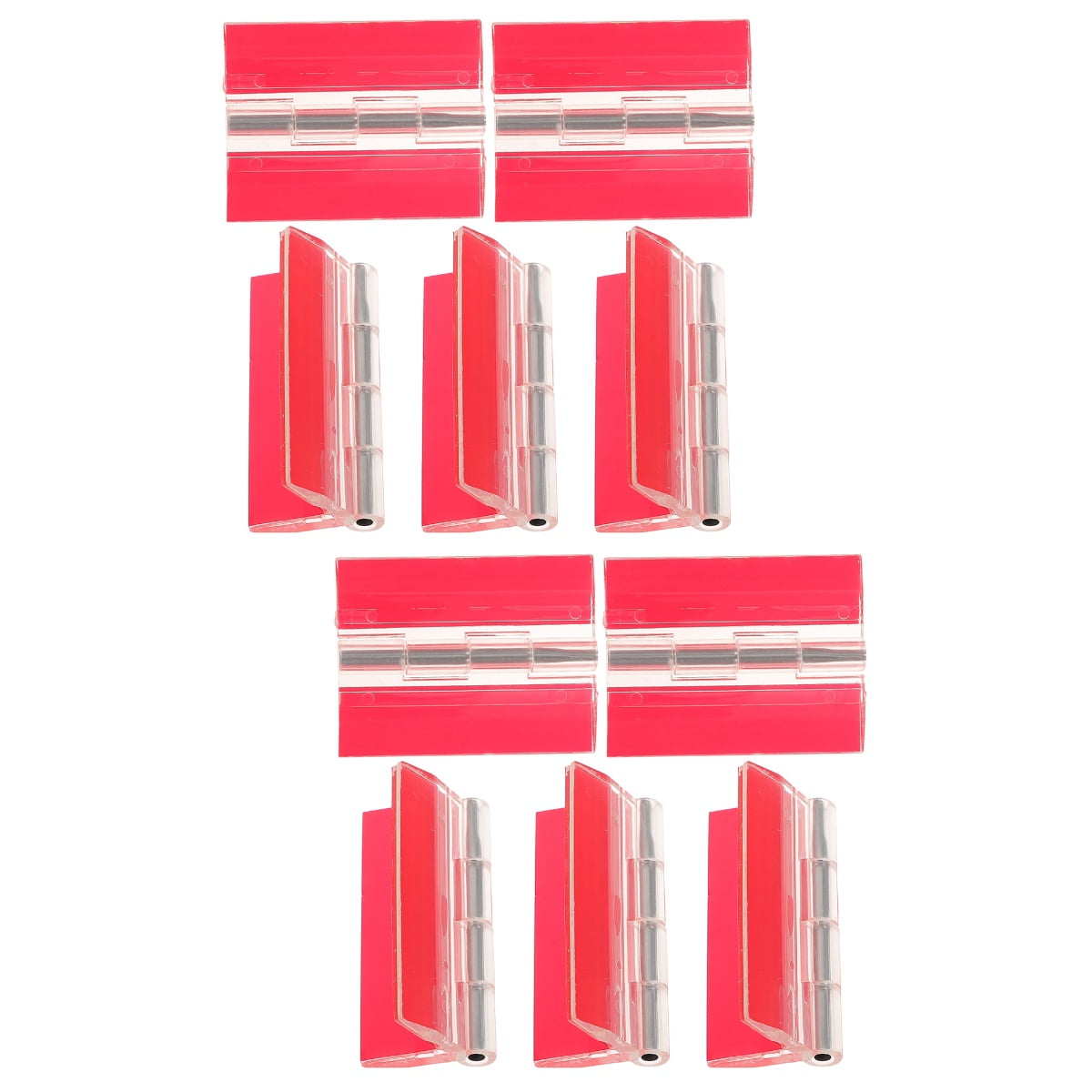 Soimiss 10 pcs Self-adhesive Acrylic Hinges Universal Piano Hinges ...