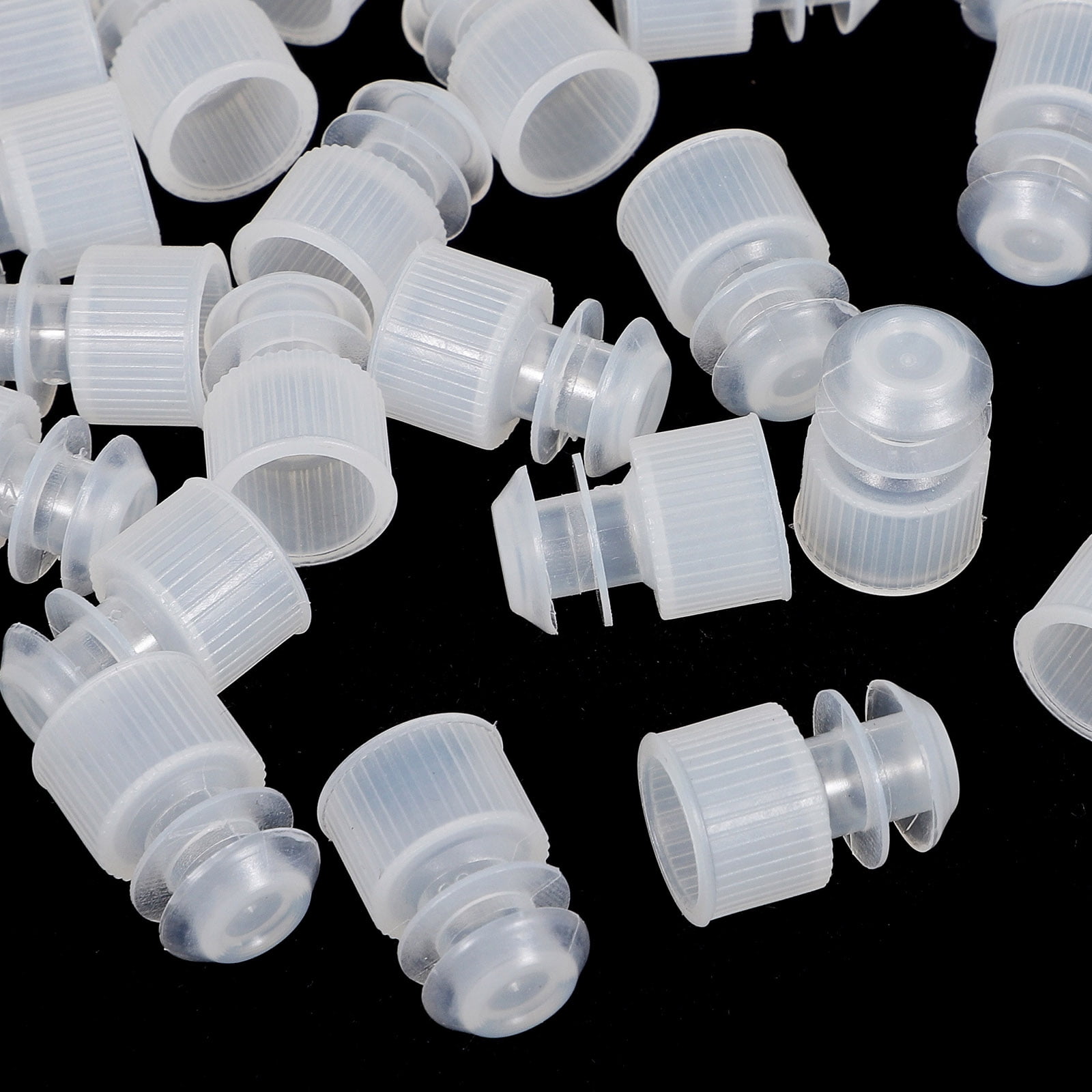 UNOMOR 100pcs clear tube Plastic Assorted Color for Laboratory ...