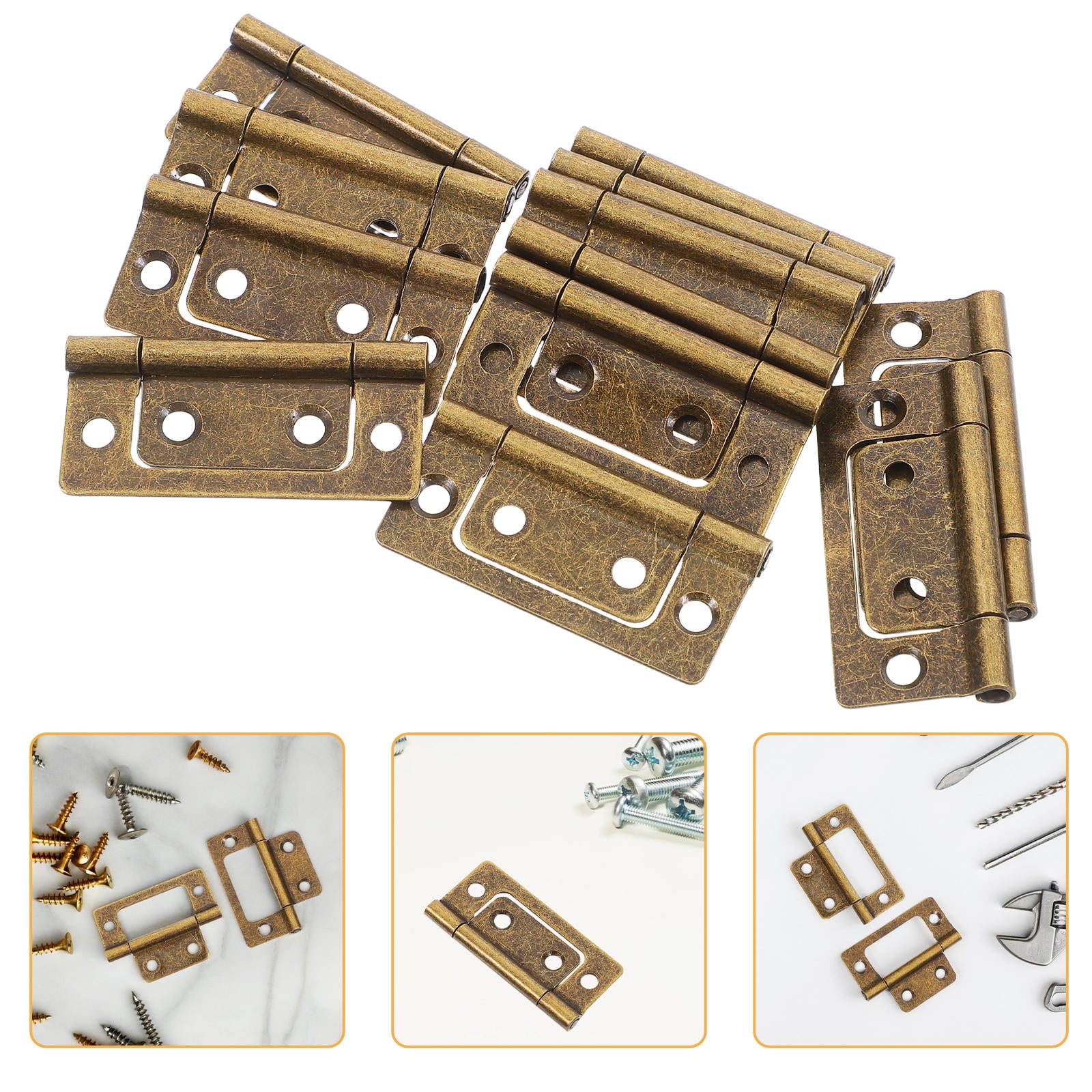 Soimiss 12Pcs Heavy Duty Cabinet Hinges Olive Green Made from Thickened ...