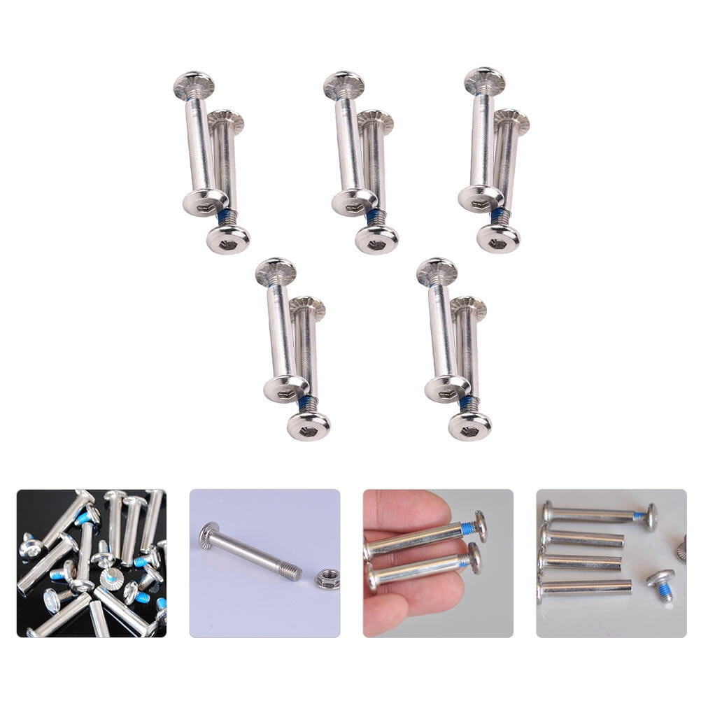 Soimiss 16Pcs Stainless Steel Skates Wheel Screws Easy Fit for Inline ...
