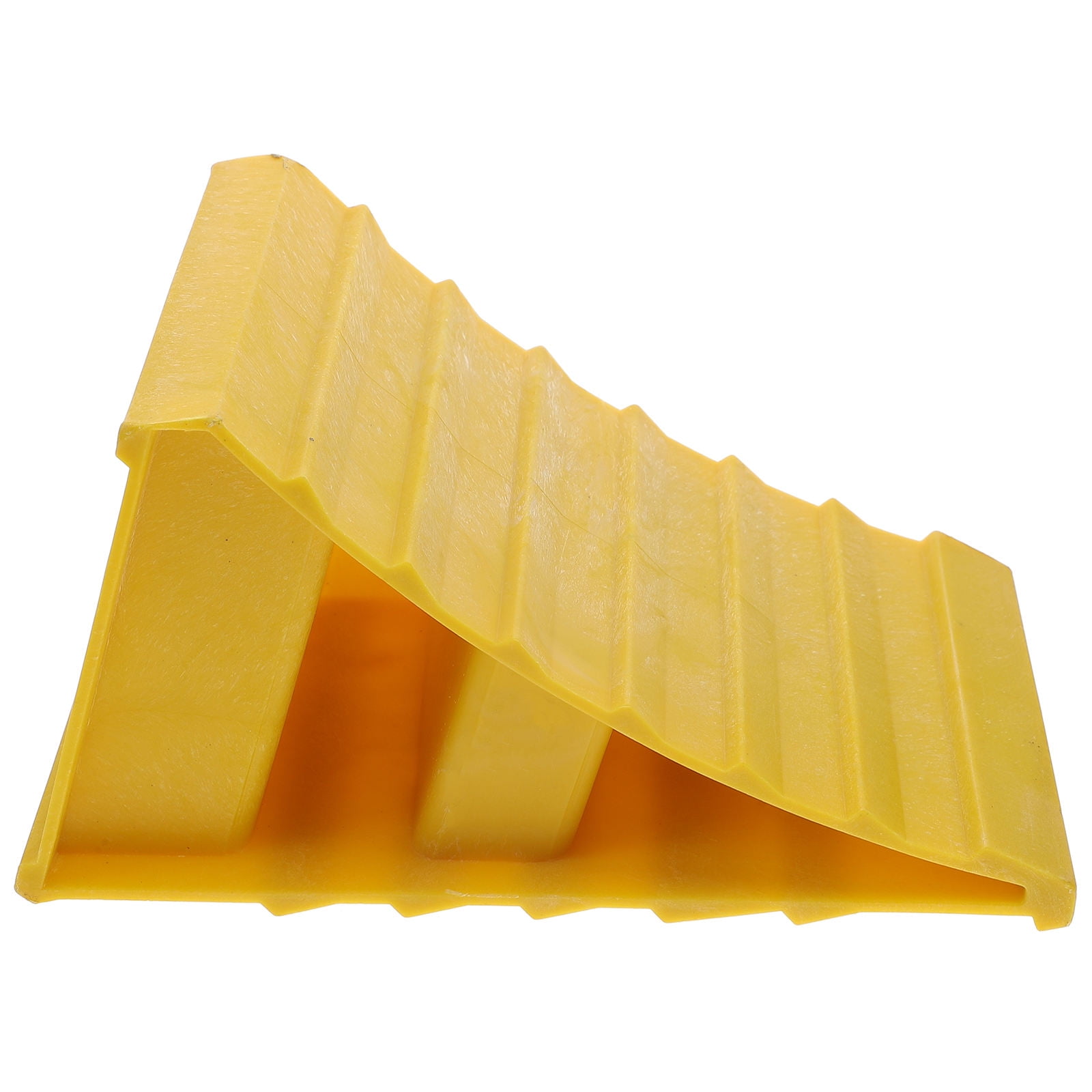 UNOMOR 1Pack Professional Wheel Chock for Cars Yellow PE Triangular ...