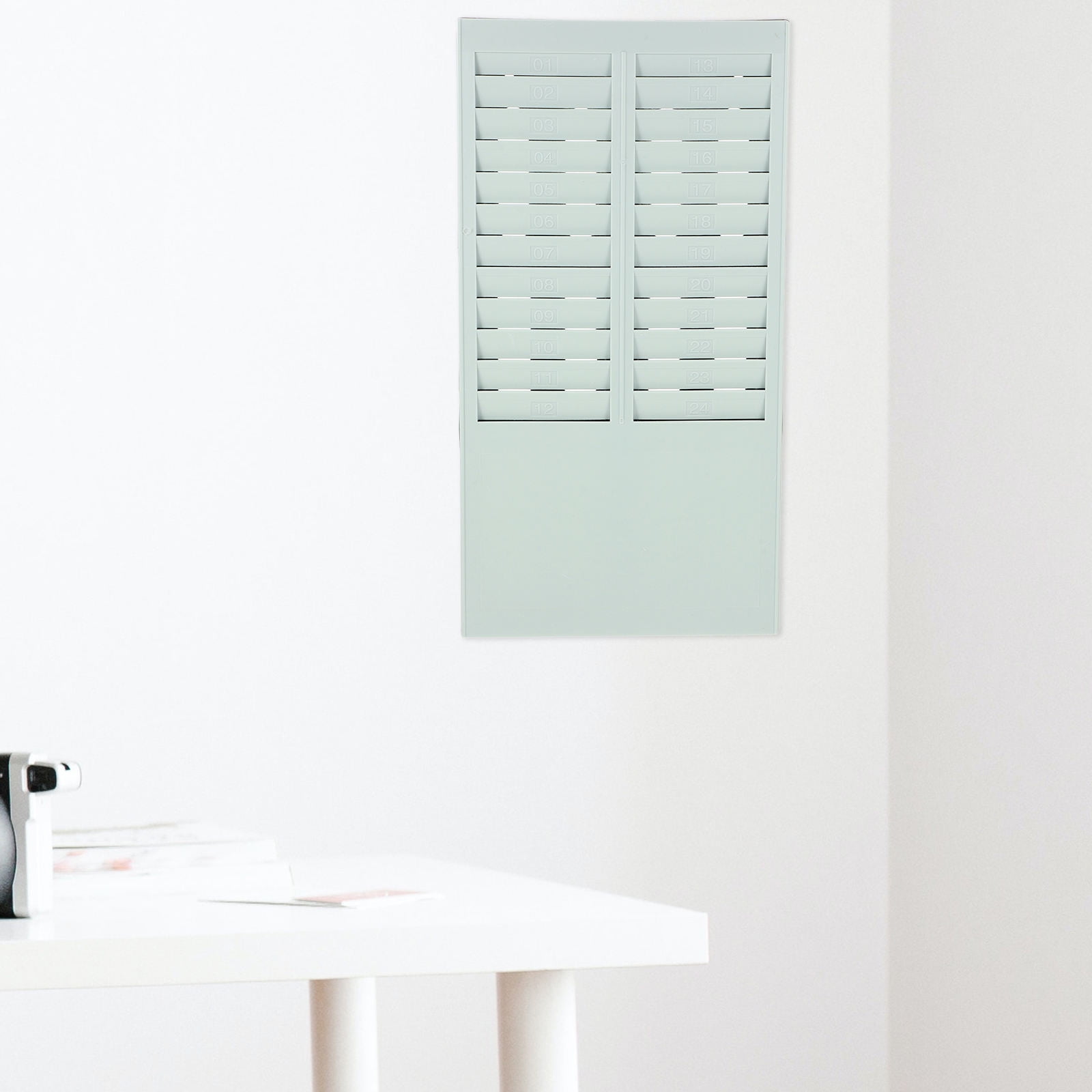 UNOMOR 1Pcs Card Rack Attendance Cards Holder Grey Plastic Storage for ...