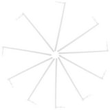 UNOMOR 20Set Convenient Pinwheel Rods for DIY Projects with Round ...