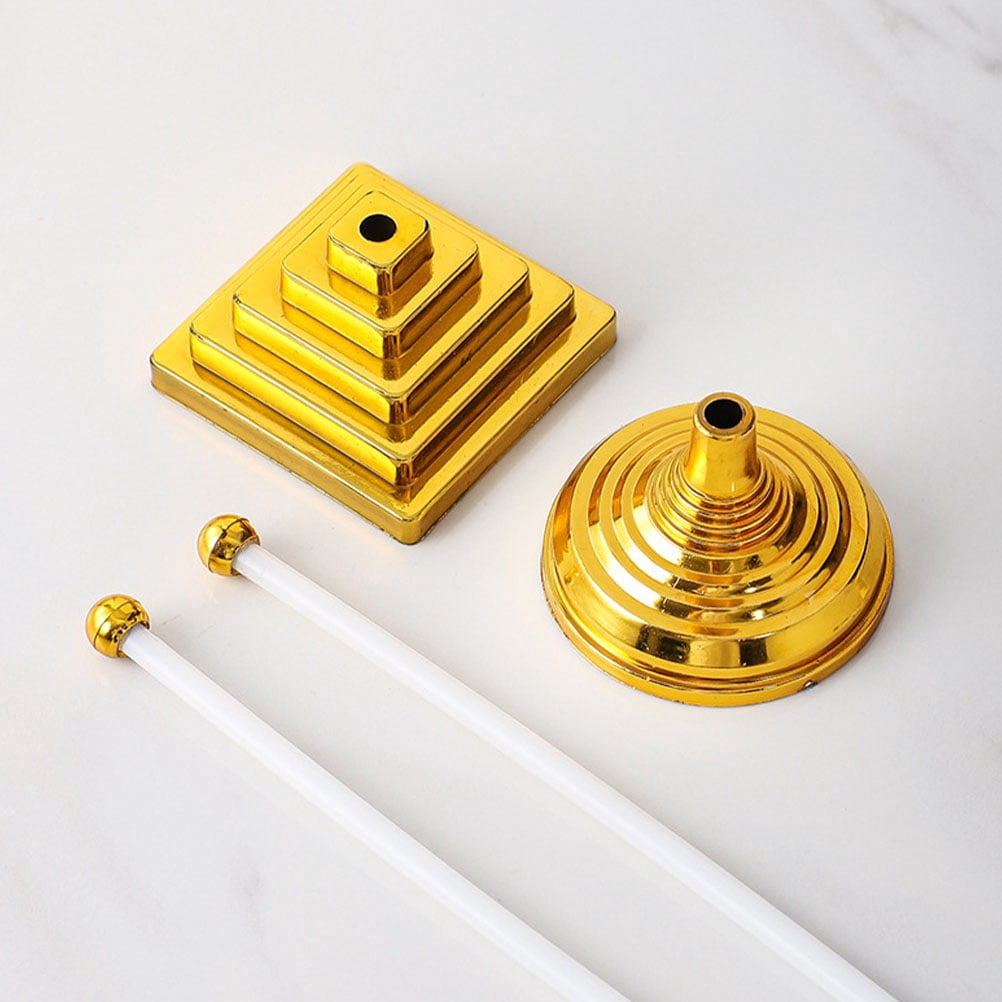 Soimiss 20Pcs Golden Universal Flag Holders Portable Fixed Flagpole ...