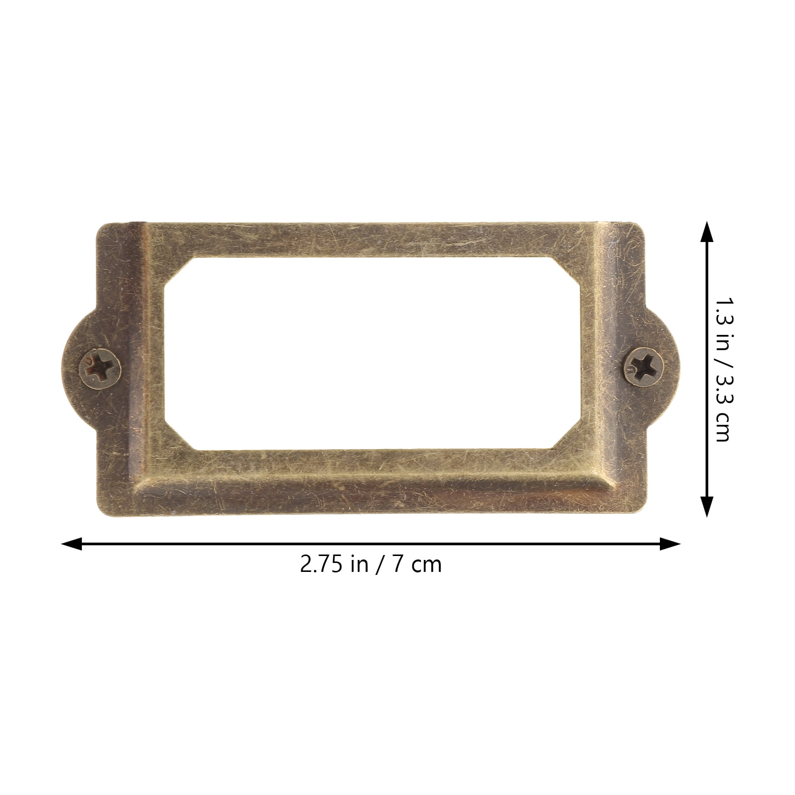 UNOMOR 24 Label Holders Label Frame Cabinet Label Holder Iron Retro ...