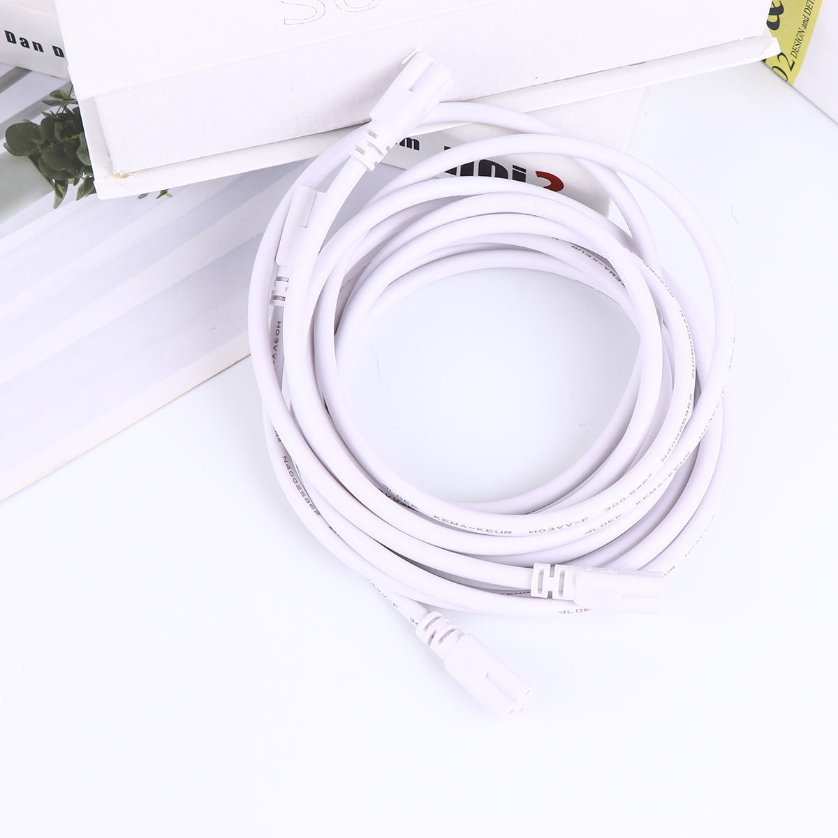 UNOMOR 2Pack Wire Light Connector T5 Tube Connector White Plastic for ...