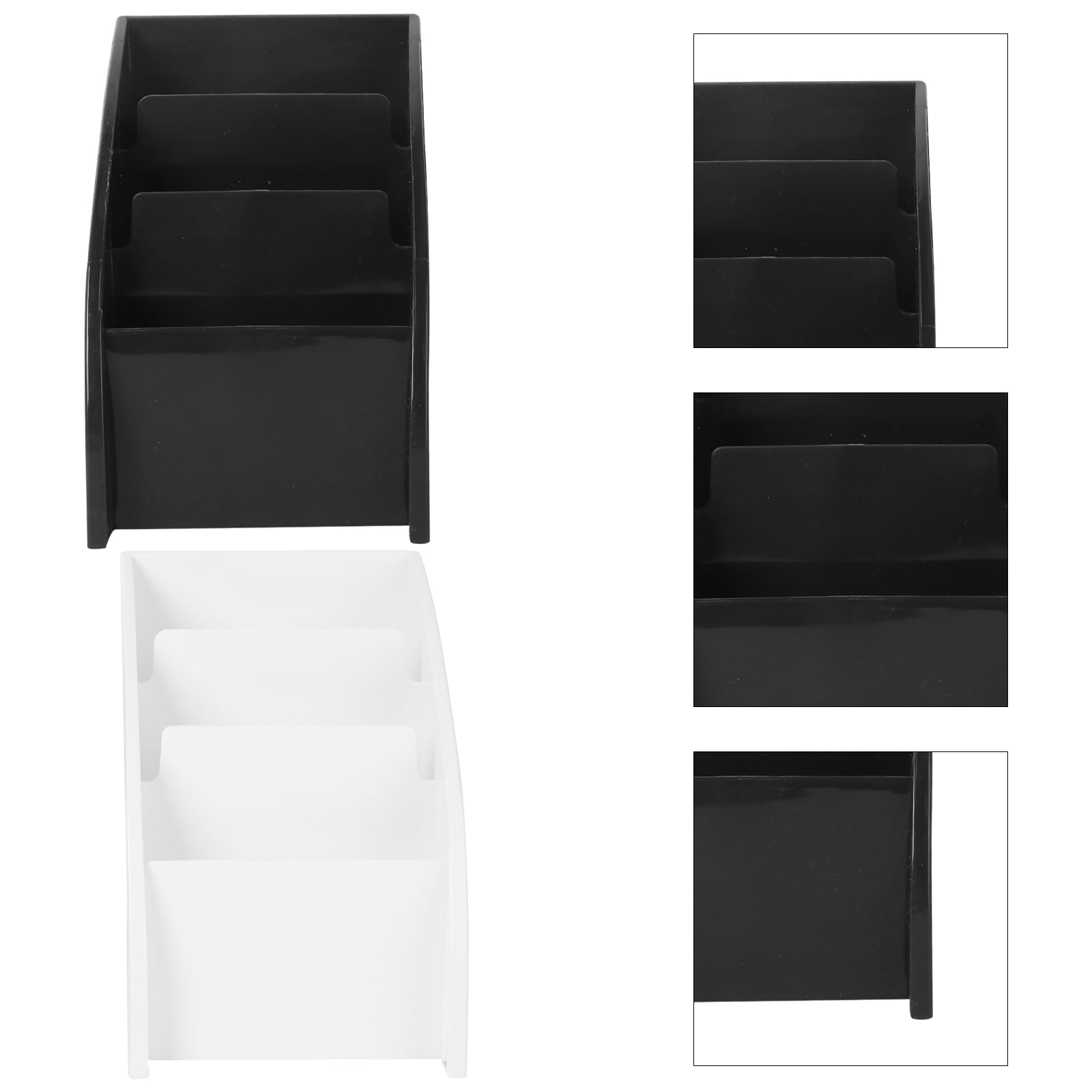 Soimiss Office Organizer Plastic Storage Case 2Pcs Space Saving for ...