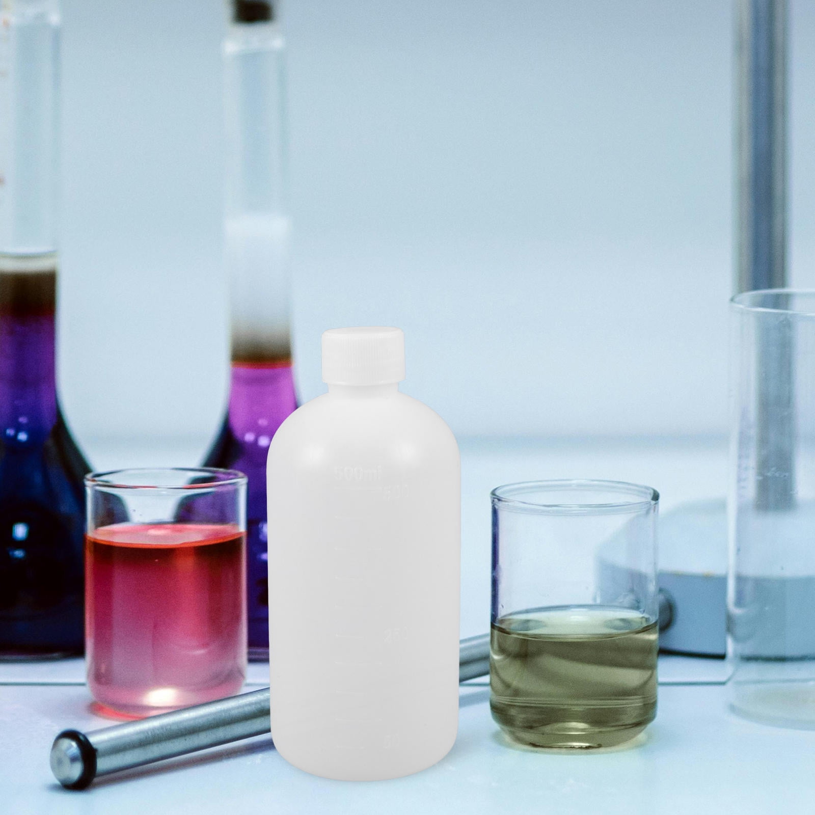 UNOMOR 2pcs Liquid Sample Seal Container HDPE Polyethylene Plastic ...