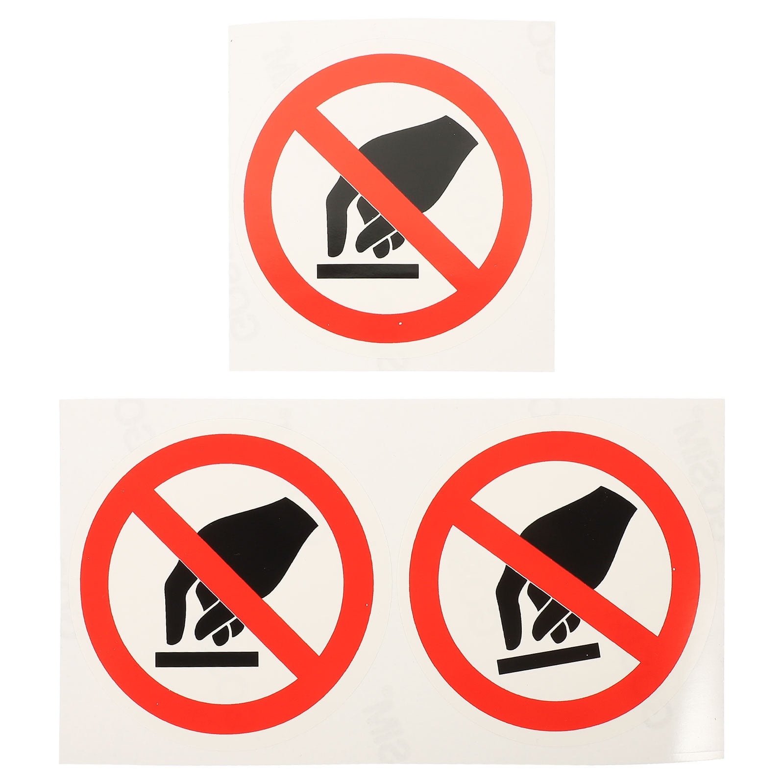 UNOMOR 3pcs Warning Labels Self Adhesive Vinyls Multi Safety Workplace ...