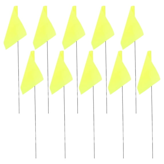 Soimiss 50Pack Irrigation Flags Yellow PVC Landscaping Equipment ...