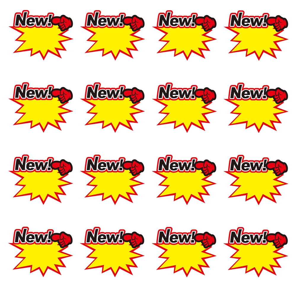 UNOMOR 50pcs Blank Advertising Price Tags Eye Catching Price Signs For ...