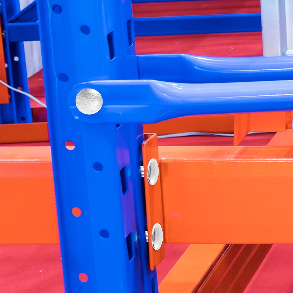 UNOMOR 50pcs Rack Connector Nut Silver Galvanized Iron Safety Bolt Easy ...