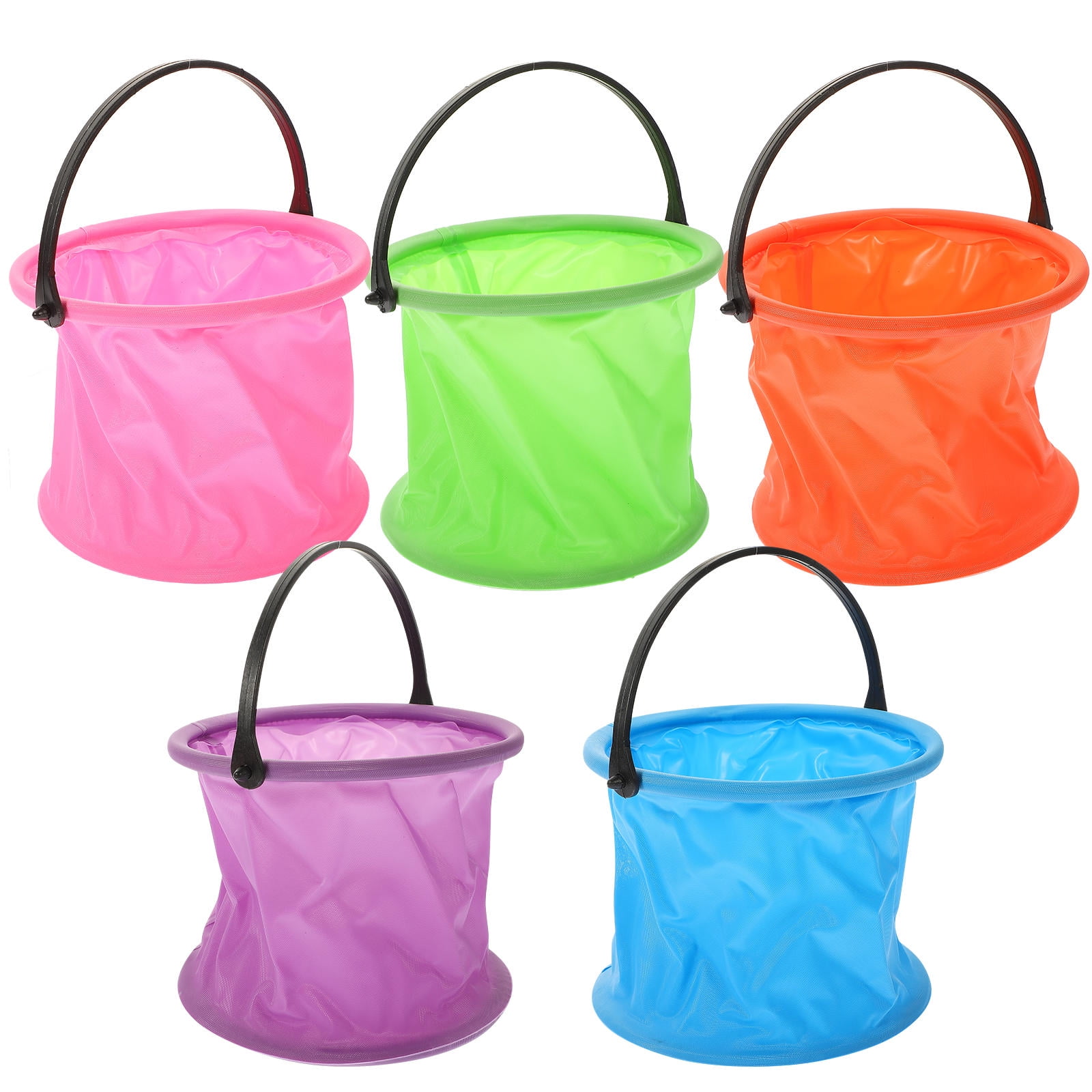 Soimiss 5Pcs Portable Foldable Water Containers Durable PVC Waterproof ...