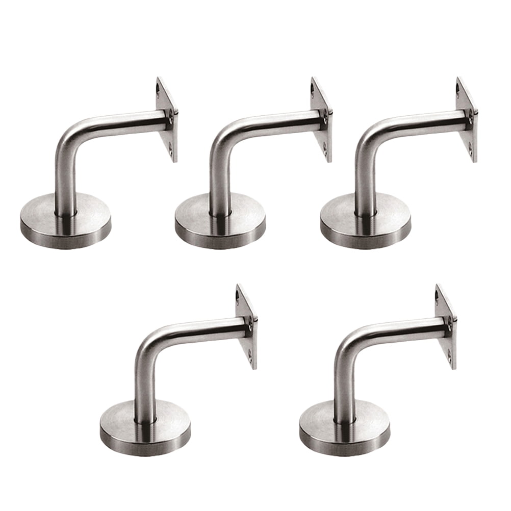 UNOMOR 5Set Railing Brackets for Stairs Stainless Steel Wall Mounted ...