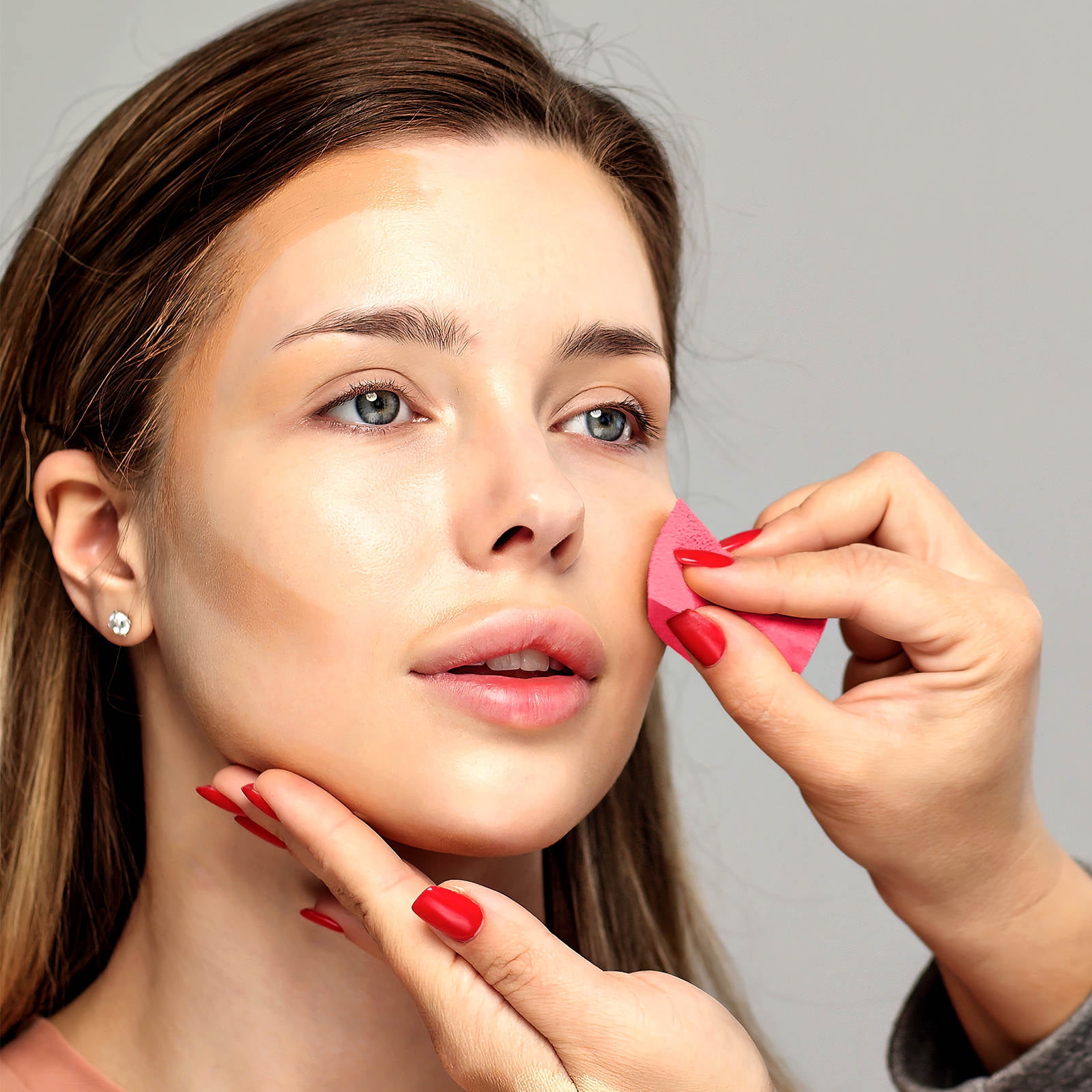 Soimiss 8 Pcs Face Sponges Makeup Application Assorted Color Blender ...