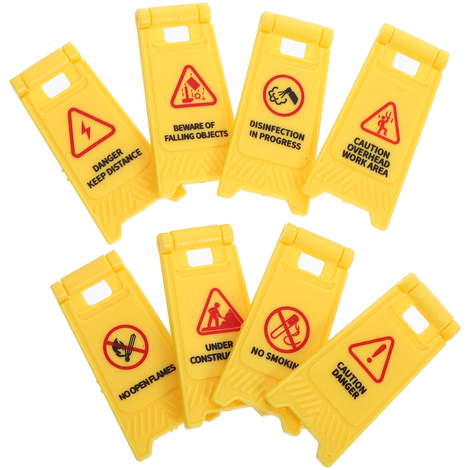 Soimiss 8Pcs Road Sign Toys for Families with Miniature Design and ABS ...