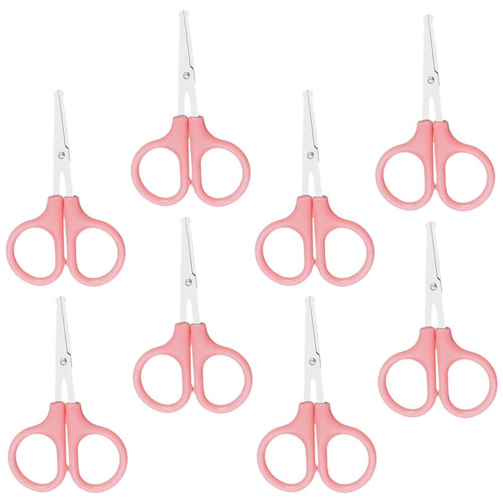 UNOMOR 8pcs Portable Safety Scissors Multi Function Scissors For Students Crafts And Home Use ...