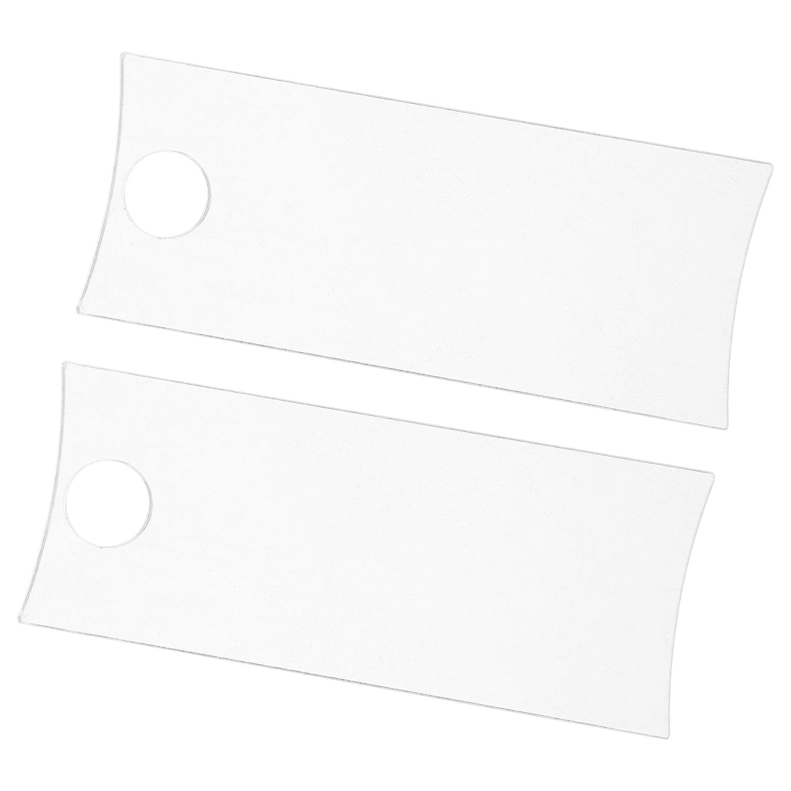 UNOMOR Acrylic Blank Bottle Cap Nameplate for DIY Decor Transparent ...