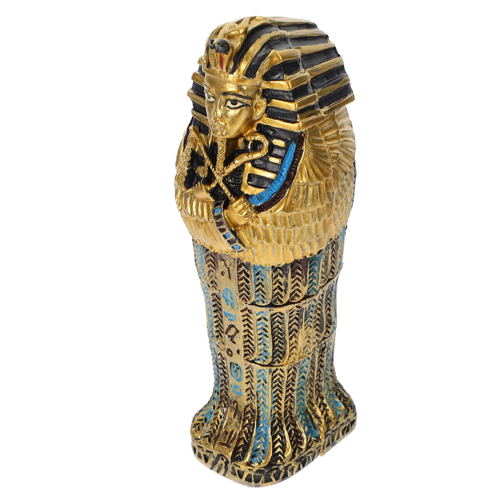 UNOMOR Ancient Egyptian Pharaoh Resin Craft Mummy Coffin Model Egyptian ...
