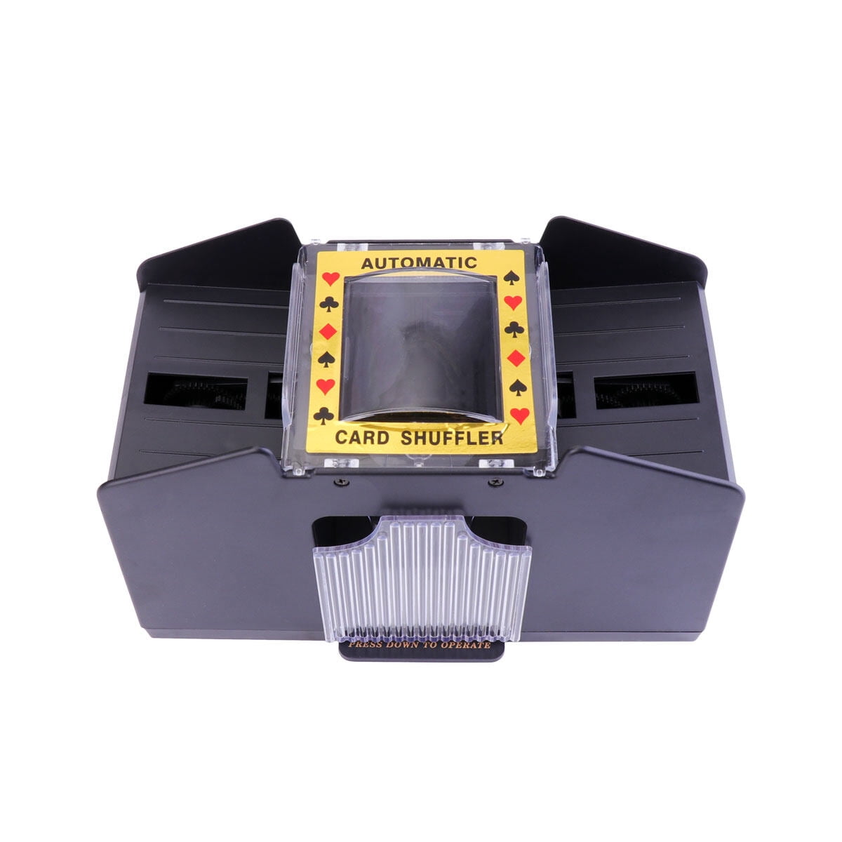 UNOMOR Automatic Playing Cards for Board Games in Black Synthetic ...